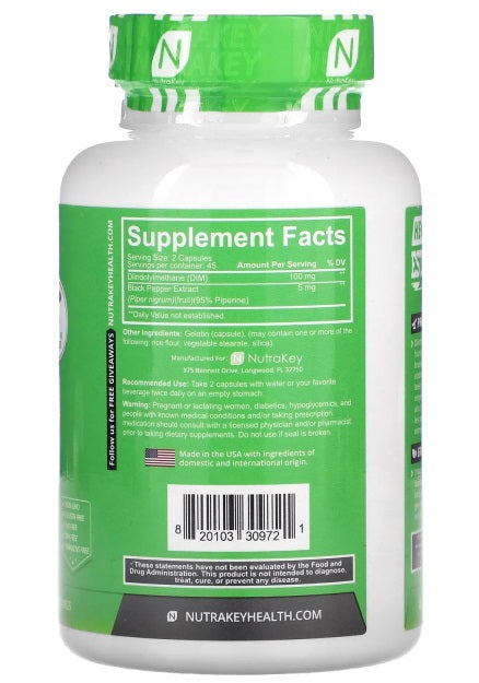 Nutrakey: DIM, 90 Capsules