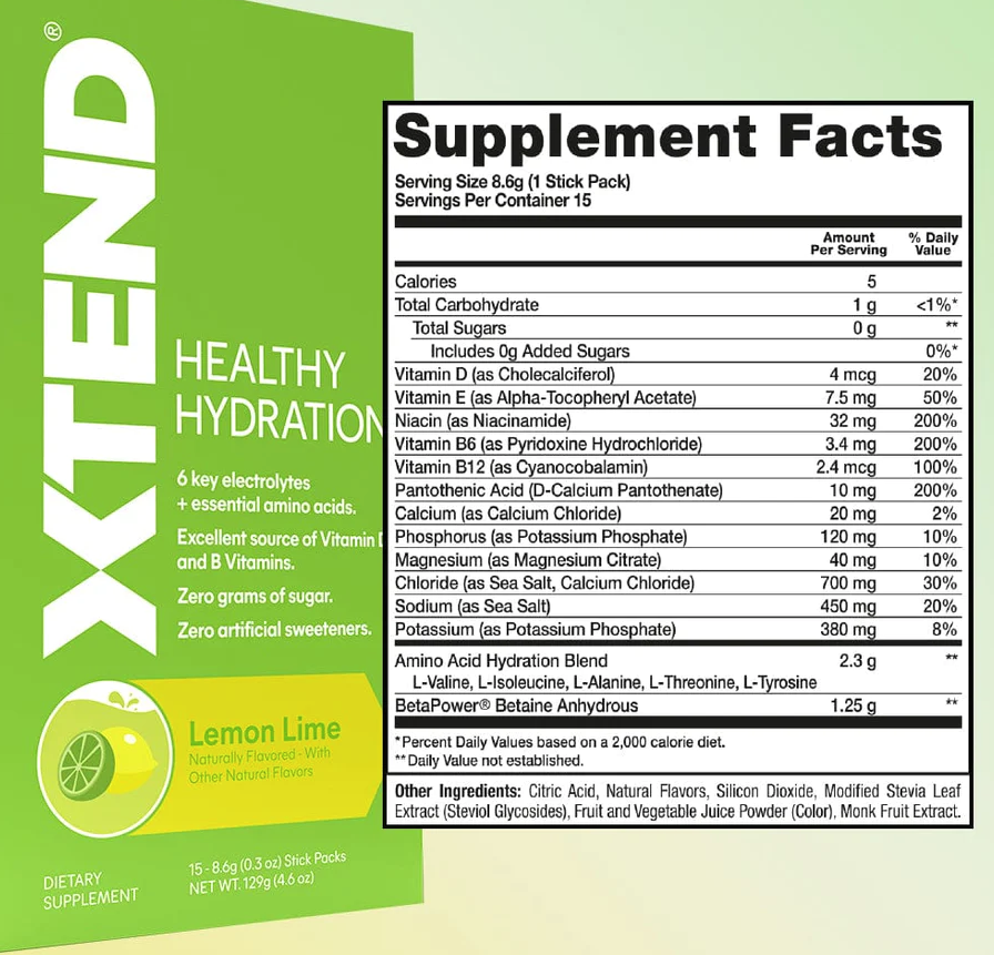 Scivation: Xtend Healthy Hydration, 15 Stick Packs