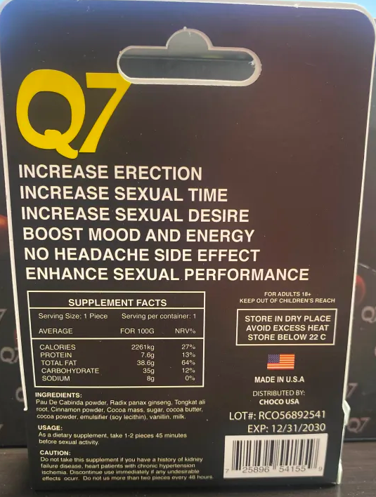 Q7 Chocolate Male Enhancement