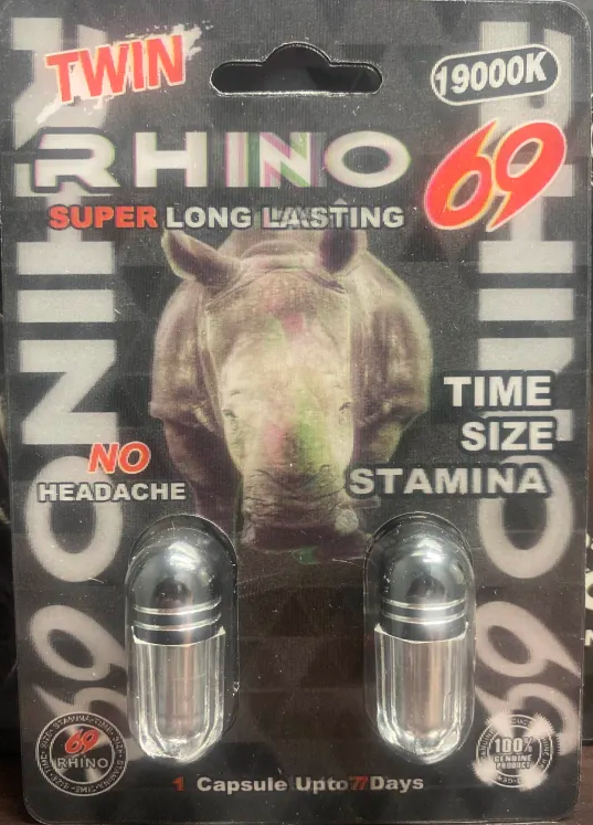 Rhino 69 19000K Double Capsule Male Enhancement