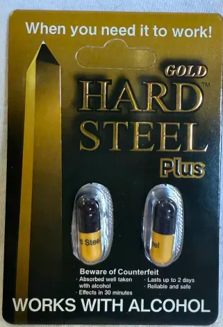 Gold Hard Steel Plus Double Capsule Male – Lockout Supplements