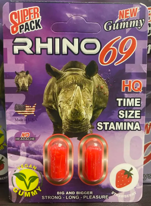 Rh1n0 69 Double Gummy Male – Lockout Supplements
