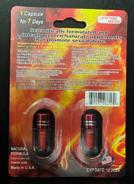 Superman 30000K Double Capsule Male Enhance