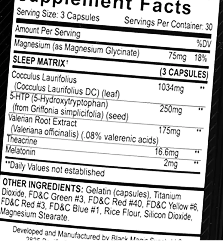 Black Magic: Dusk to Dawn Sleep Formula, 90 Capsules