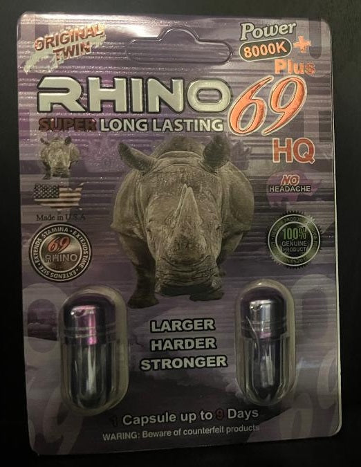 Rh1n0 69 Power 8000K Plus Double Capsule