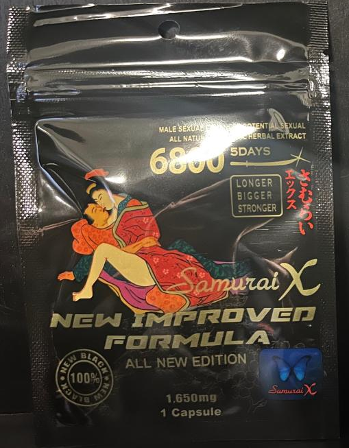 Samurai X New Black 6800 Male – Lockout Supplements