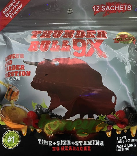Thunder Bull 9X Honey, Mix Berry Flavor – Lockout Supplements