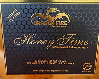 Dragon Fire: Honey Time Male Enhancement, 12 Packets