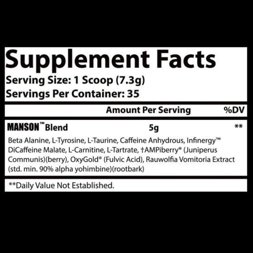 Dark Metal: Manson, Blue Raspberry